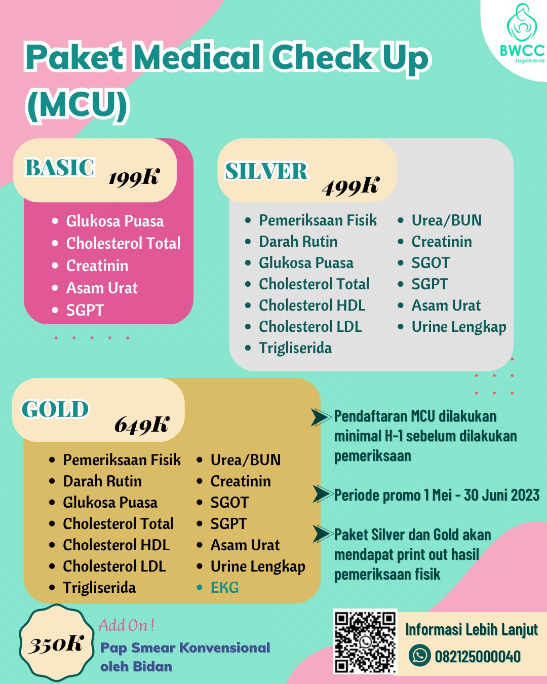 Promo Paket Medical Check Up - BWCC Jagakarsa