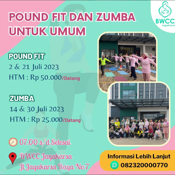 Poundfit dan Zumba Jakarta Selatan - BWCC Jagakarsa