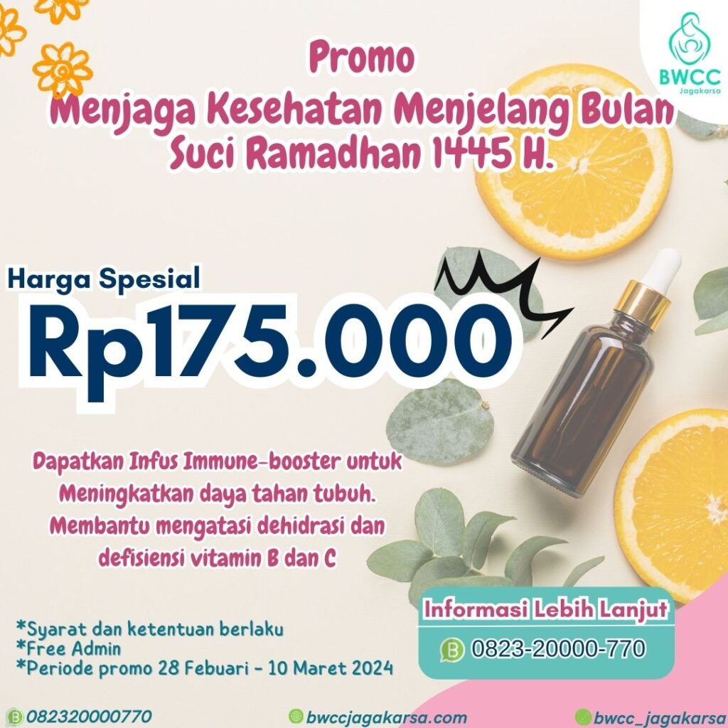 Promo Infus Immune Booster - BWCC Jagakarsa